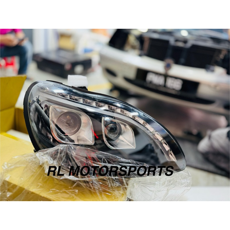 Mercedes Benz w220 S class front dual projector headlamp headlight head ...