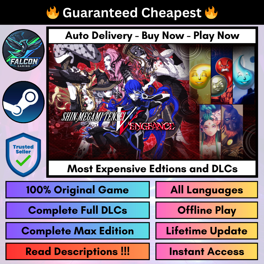 Shin Megami Tensei V: Vengeance [Auto Delivery] [Full DLC] [Steam Offline] PC Game Lifetime ...