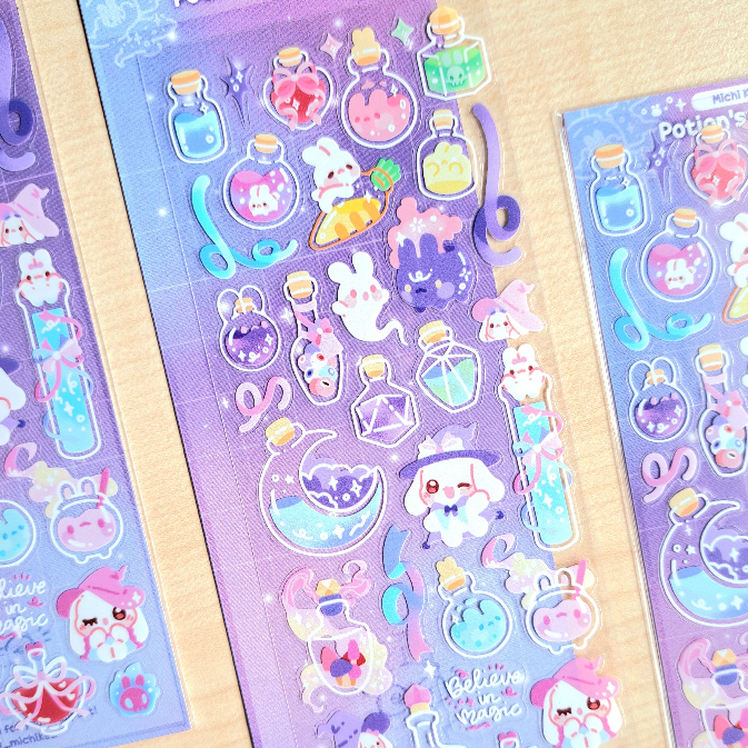 Magic Potion Deco Stickers | Transparent Sticker Sheet | Shopee Malaysia