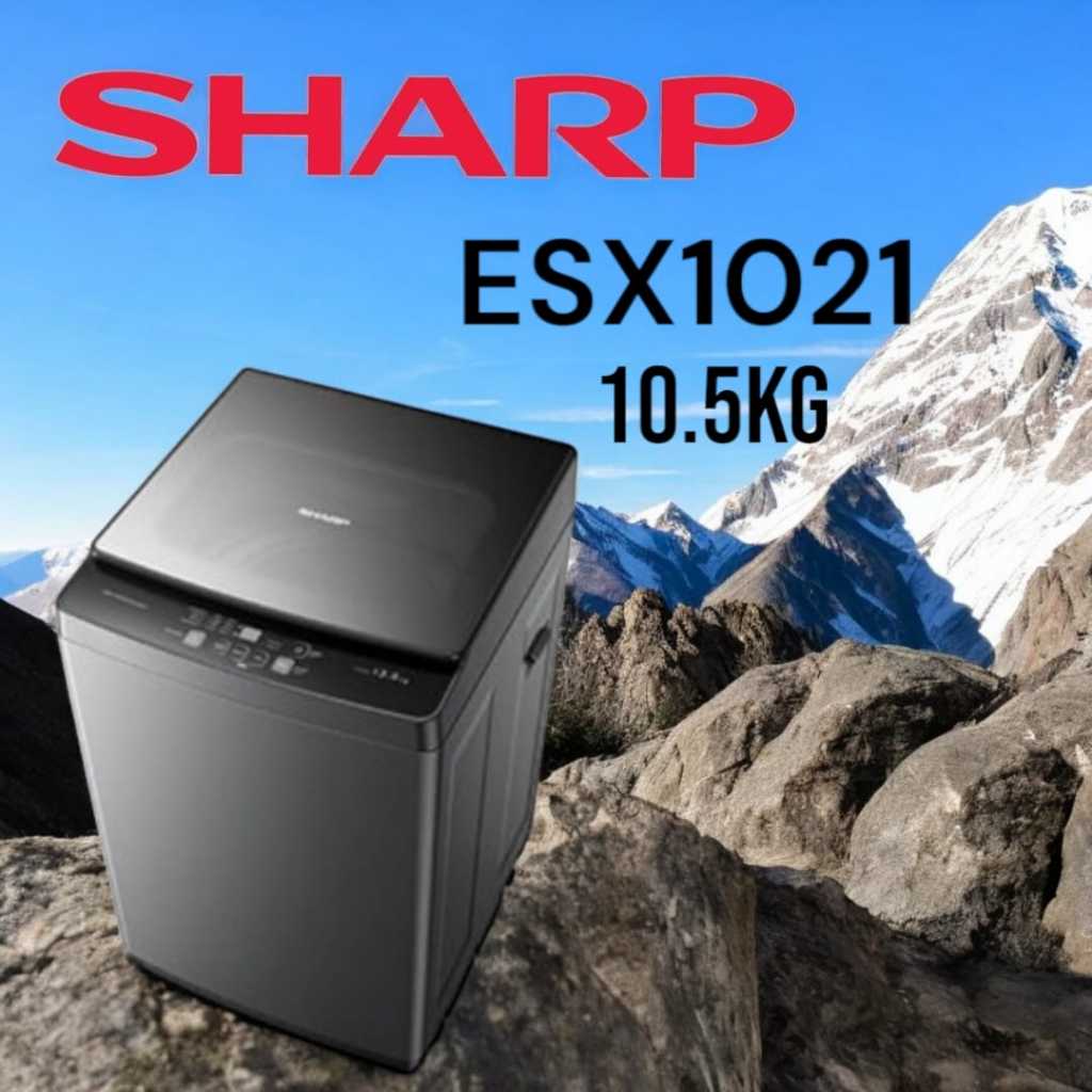 SHARP AUTOMATIC WASHING MACHINE 10.5KG ESX1021 | Shopee Malaysia