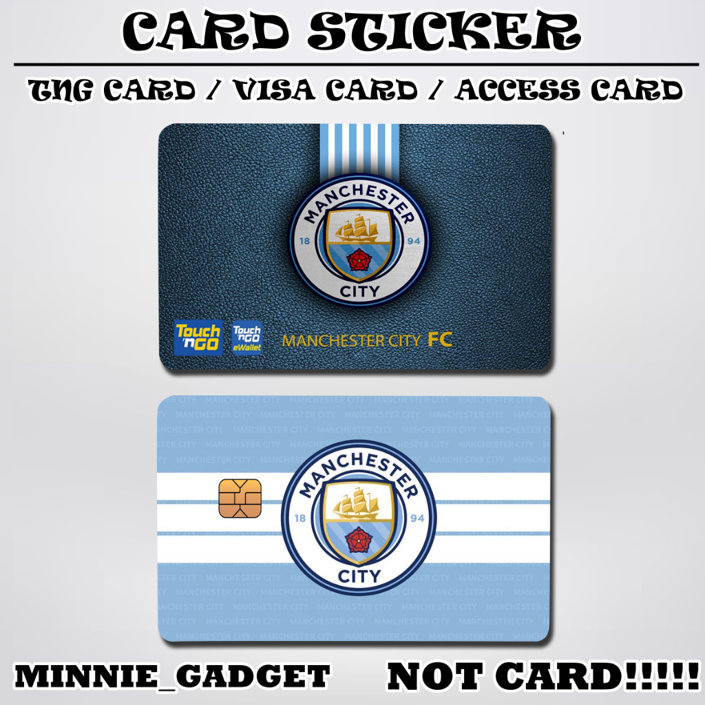 [ MANCHESTER CITY Football Team ] Touch n Go Card Sticker Cover TNG ...