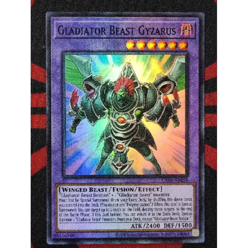 YUGIOH KONAMI CR06-AE058 Gladiator Beast Gyzarus (Super Rare) | Shopee Malaysia