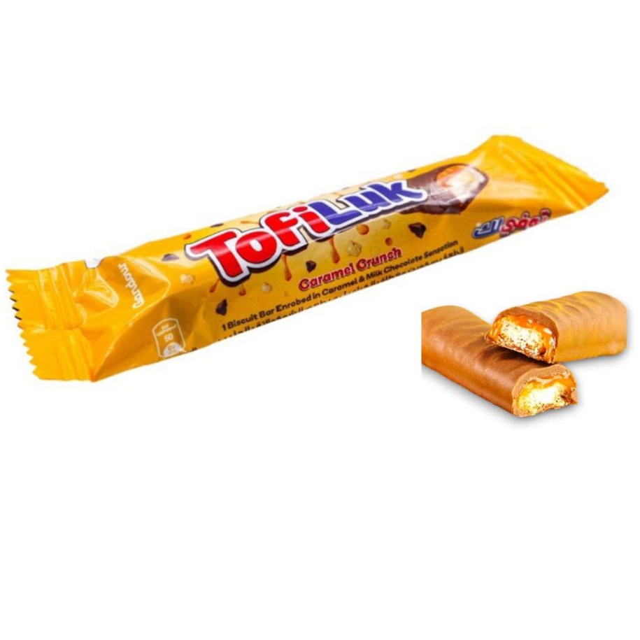 TOFI LUK BISCUIT BAR ENROBED IN CARAMEL & MILK CHOCOLATE SENSATION ...