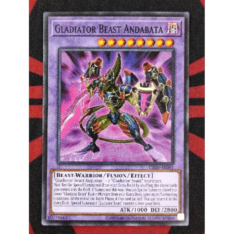 YUGIOH KONAMI CR06-AE061 Gladiator Beast Andabata (Common) | Shopee Malaysia