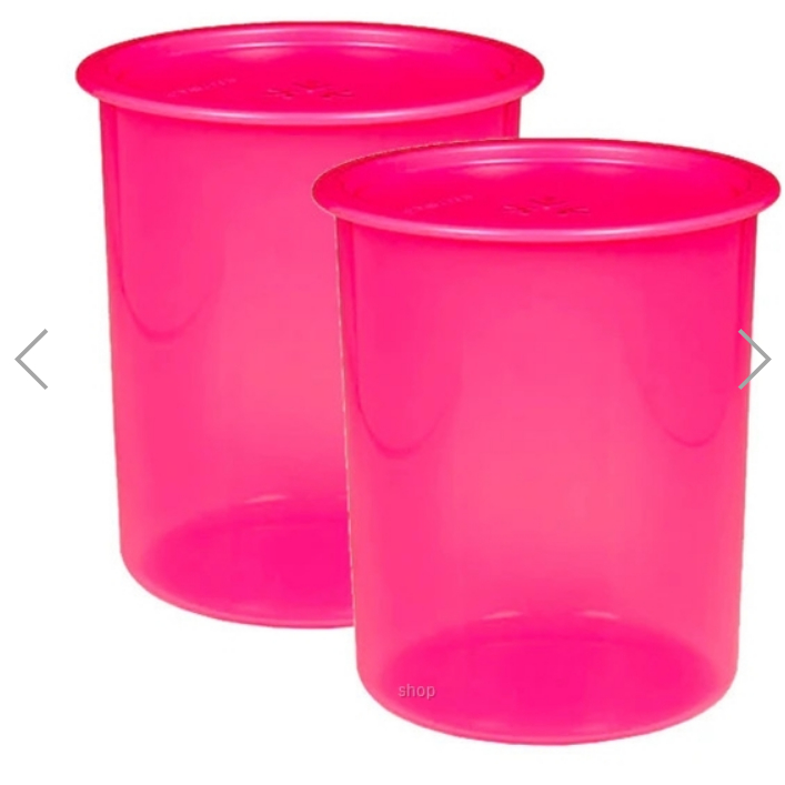 Tupperware One Touch Canister Junior (2pcs) 1.25L | Shopee Malaysia
