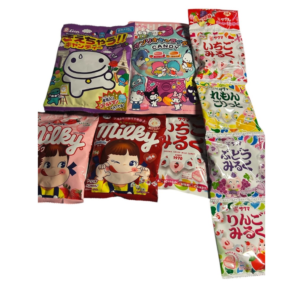 Japanese confectionery, 3 trial items + 1 random omake set, limited to ...