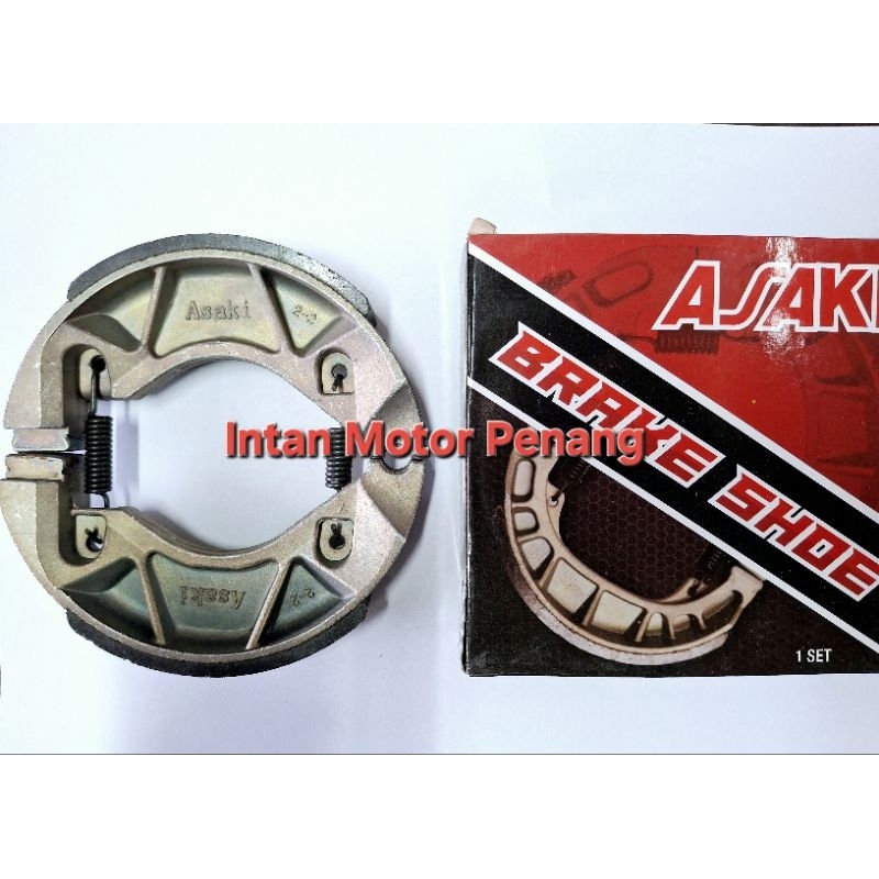 Asaki Heavy Duty Lining Brake Shoe Yamaha LC V1-V7 NVX Lagenda 110 115 ...
