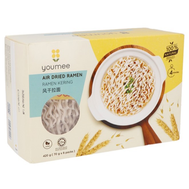 YOUMEE PLAIN AIR DRIED RAMEN 6X70G | Shopee Malaysia