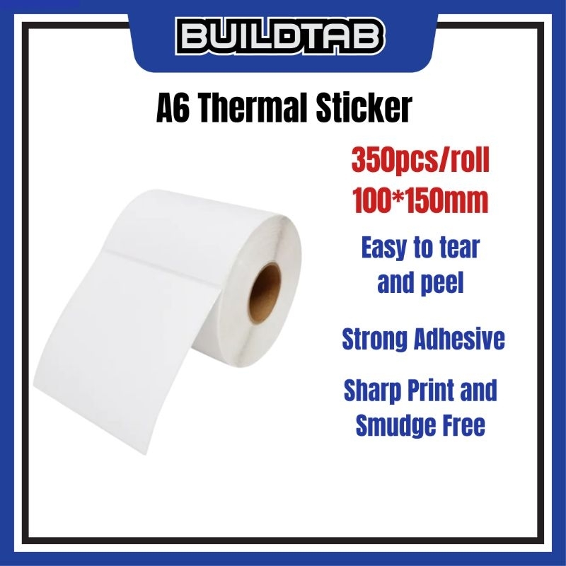 350pcs A6 Thermal Sticker Label Sticker 10 x 15cm Airwaybill ...