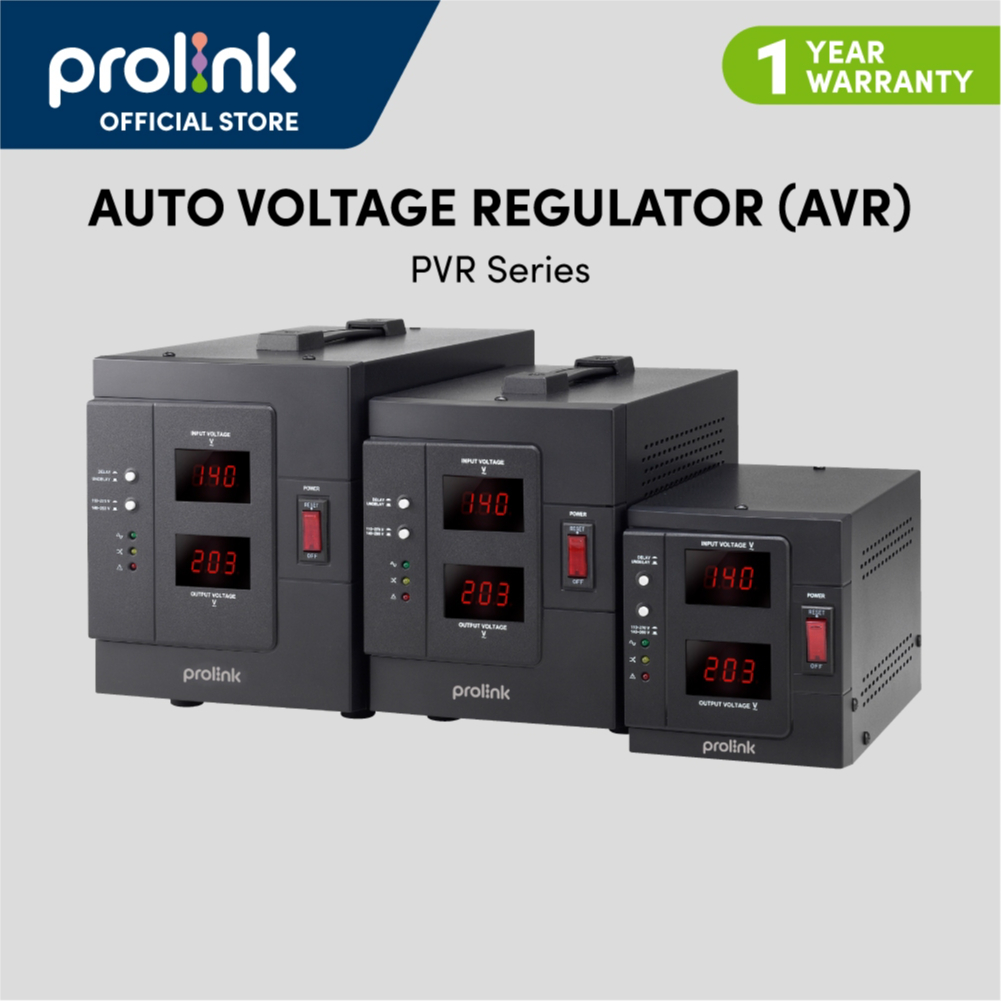 [PVR Series] Prolink 1000VA - 3000VA Voltage Stabilizer Relay ...