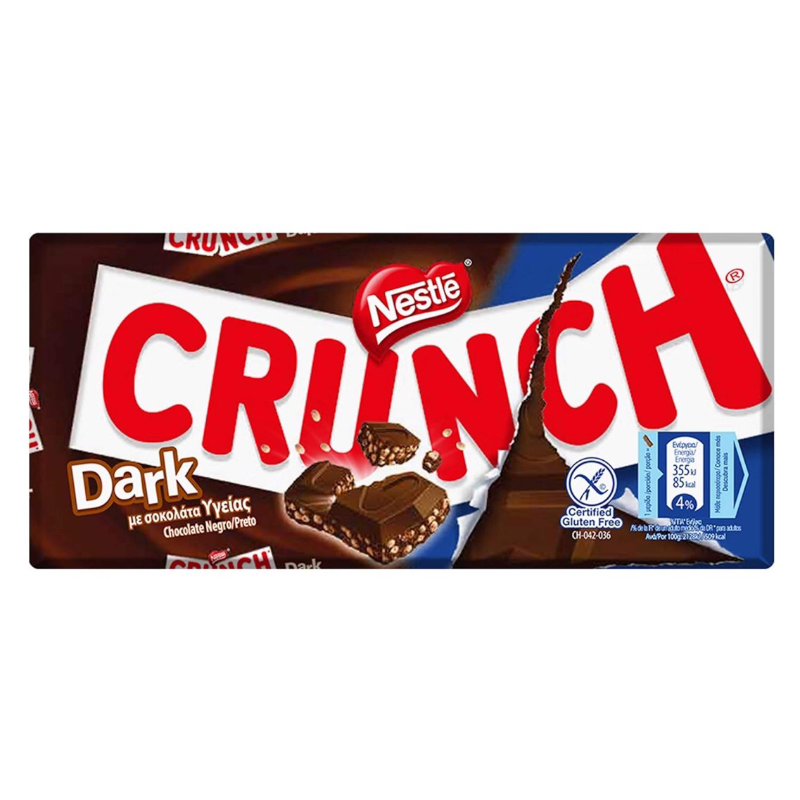 Nestle crunch dark chocolate bar 100gram | Shopee Malaysia