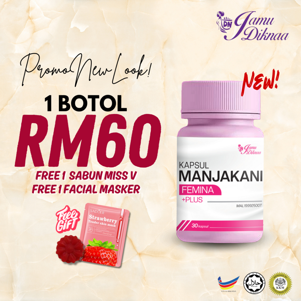 [NEW PACKAGING] JAMU DIKNAA PREMIUM KAPSUL MANJAKANI FEMINA PLUS ...