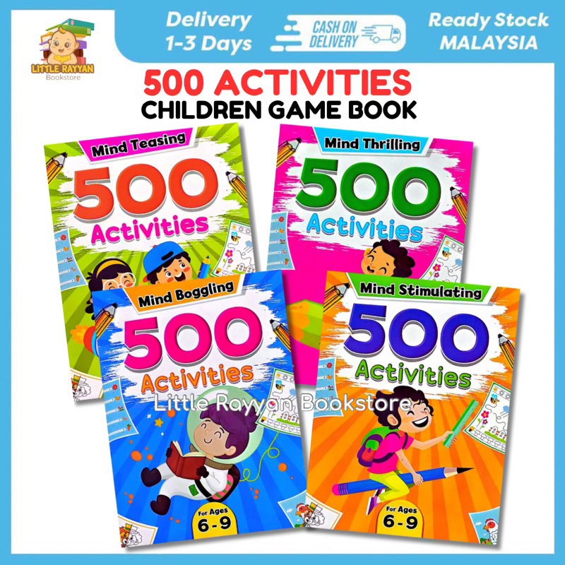 500 ACTIVITIES FOR CHILDREN GAME BOOK MIND STIMULATING / TEASING ...