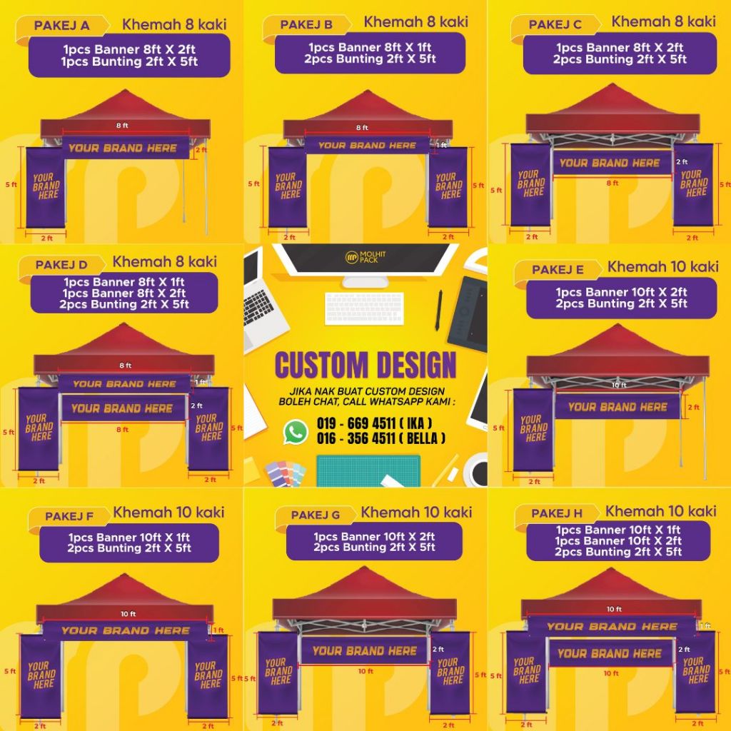 Banner Bunting Printing Business Makanan Minuman Bazar Ramdhan Khemah ...