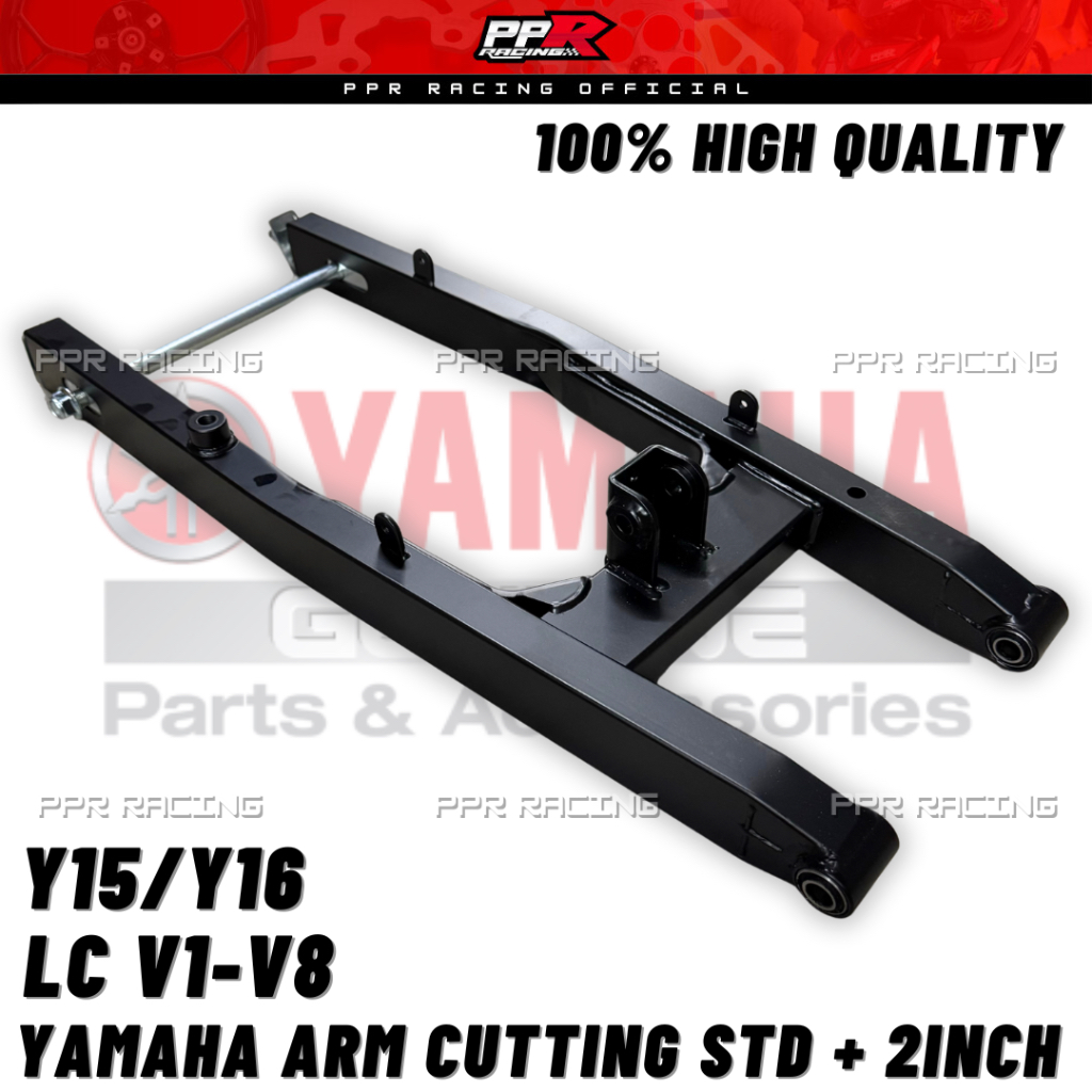 YAMAHA Y15 Y16 LC135. LC V1-V8 SWING ARM CUTTING STD +2INCH SIAP SHAFT TAYAR Y15ZR Y16ZR 2INCH 2 ...