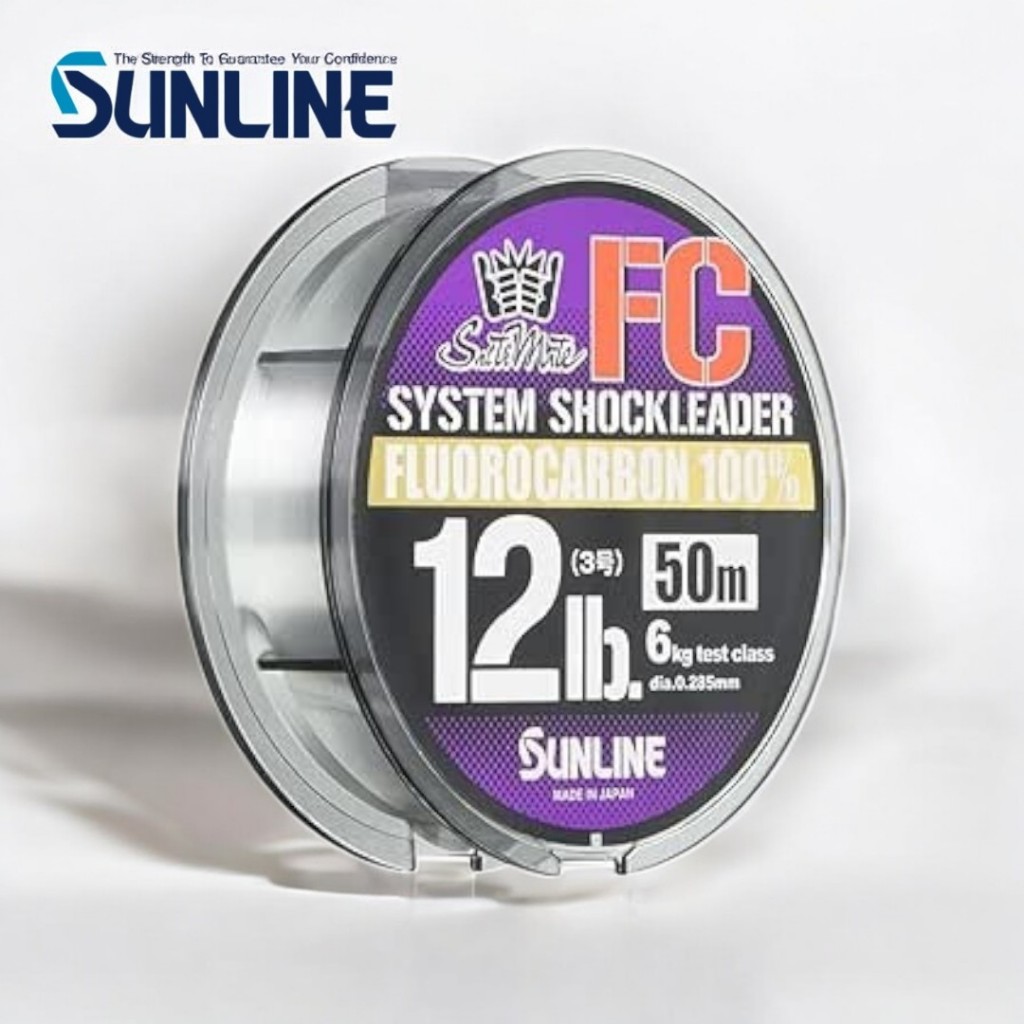 SUNLINE Salty Mate System Shock Leader FC – Various Sizes and Strengths (50m) | Shopee Malaysia