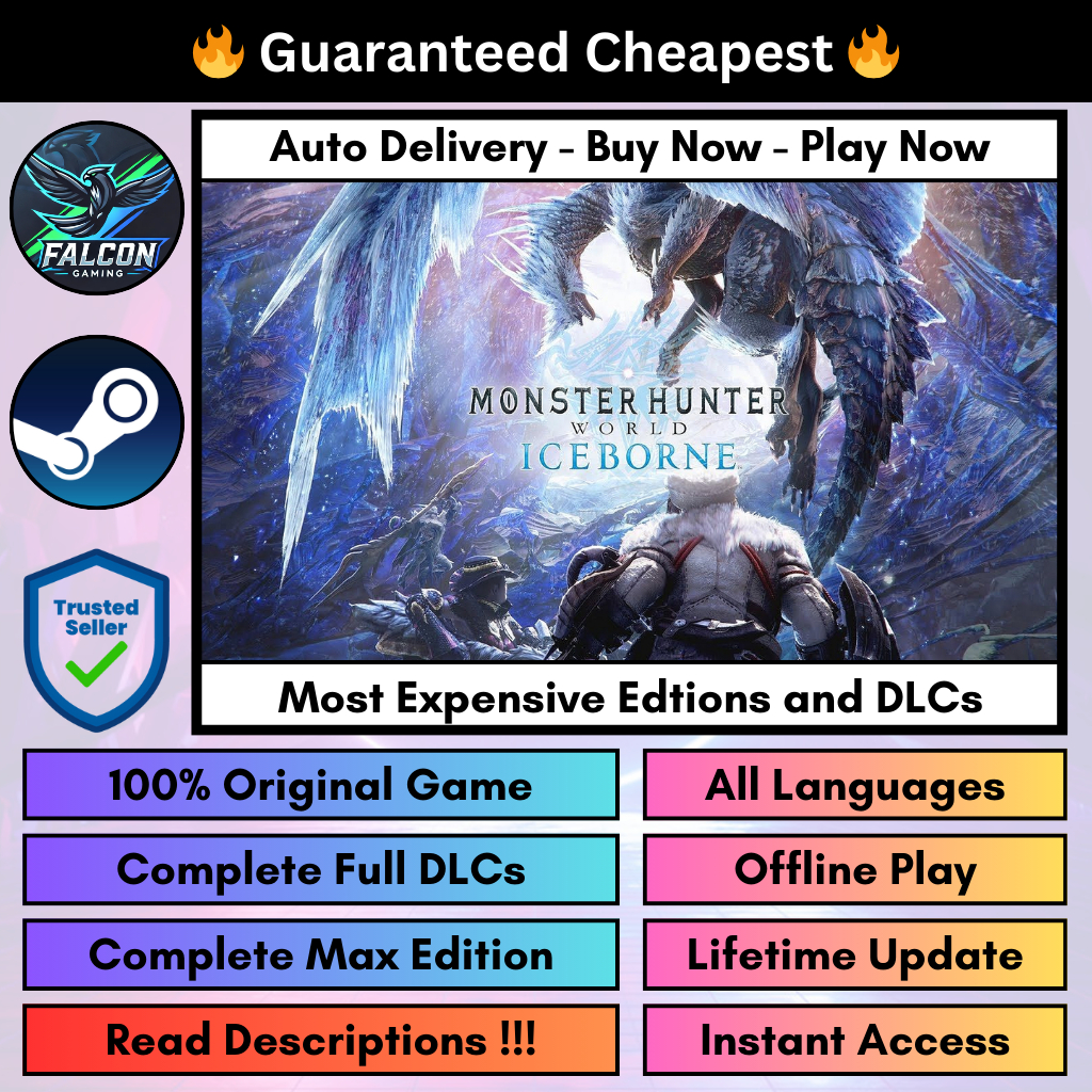 Monster Hunter World: Iceborne [Auto Delivery] [Full DLC] [Steam ...