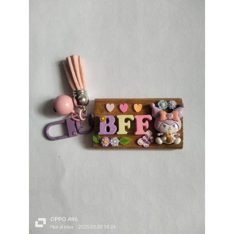 RANTAI KUNCI KEYCHAIN KAYU TEBAL HURUF MAXIMUM 3 SAHAJA | Shopee Malaysia