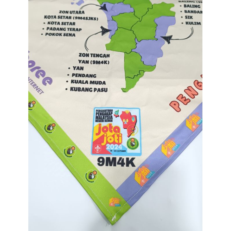 Skaf Pengakap JOTA JOTI Kedah 9M4K 2024 | Shopee Malaysia