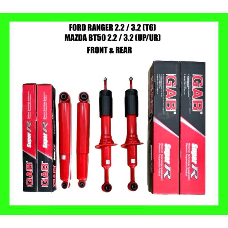 GAB ABSORBER SUPER R HEAVY DUTY FORD RANGER T6 / MAZDA BT50 UP / UR ...