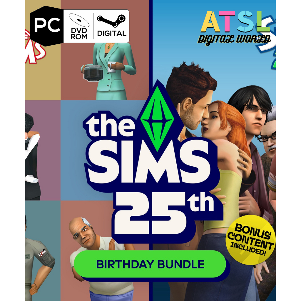 [Original PC Game] The Sims 25th Birthday Bundle (ALL DLCs) | Shopee ...