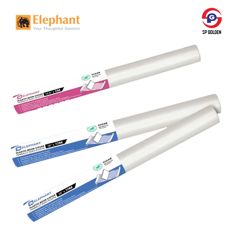 Elephant Beready Book Cover Book Wrapper Roll Pembalut Buku | Shopee ...