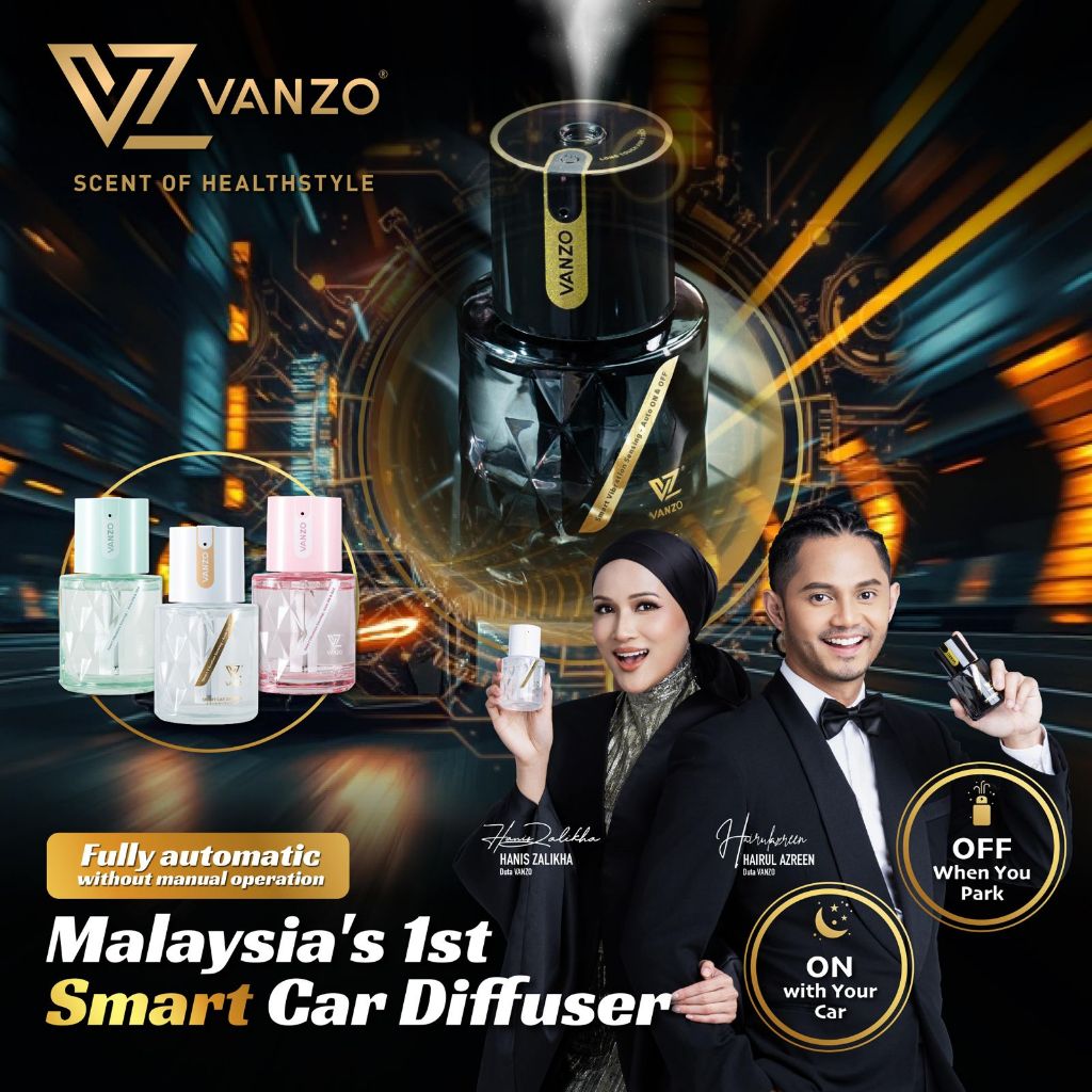 VANZO Smart Car Diffuser 120ml | Refill Pack 100ml 智能汽车香薰机 | Shopee ...