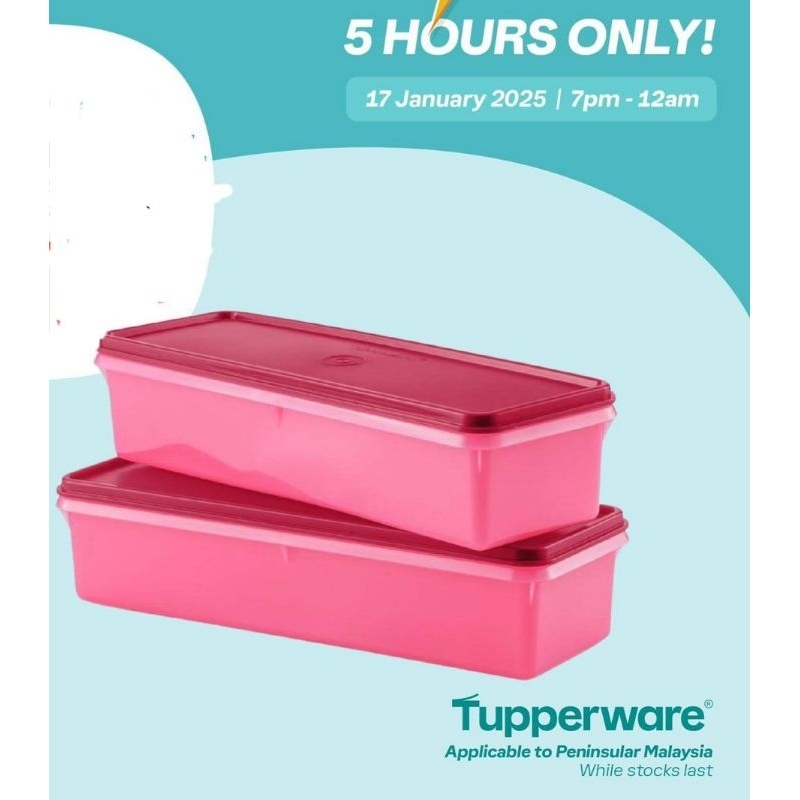Tupperware ORI Slim Freezer Keeper 1.7 Liter | Shopee Malaysia