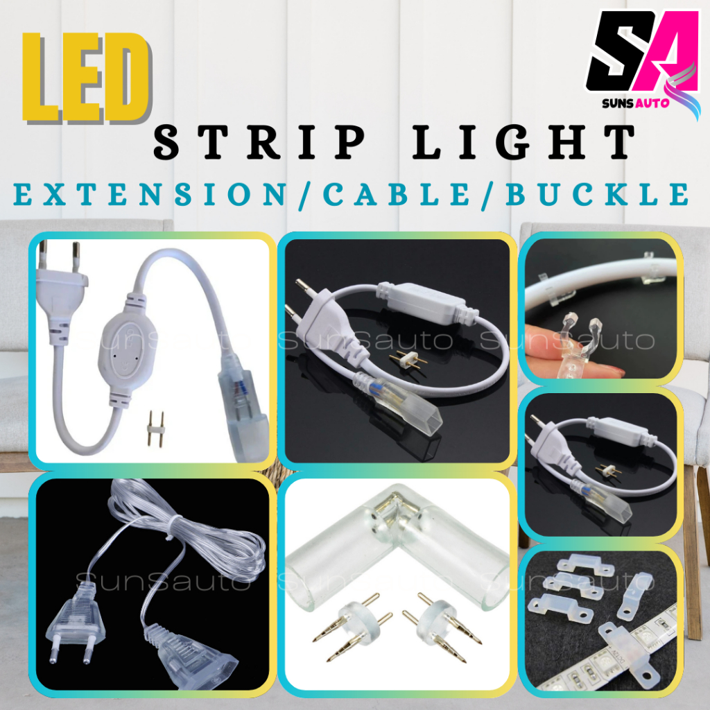 Extension/Cable/Buckle/Connector for LED Strip Holders Waterproof For ...