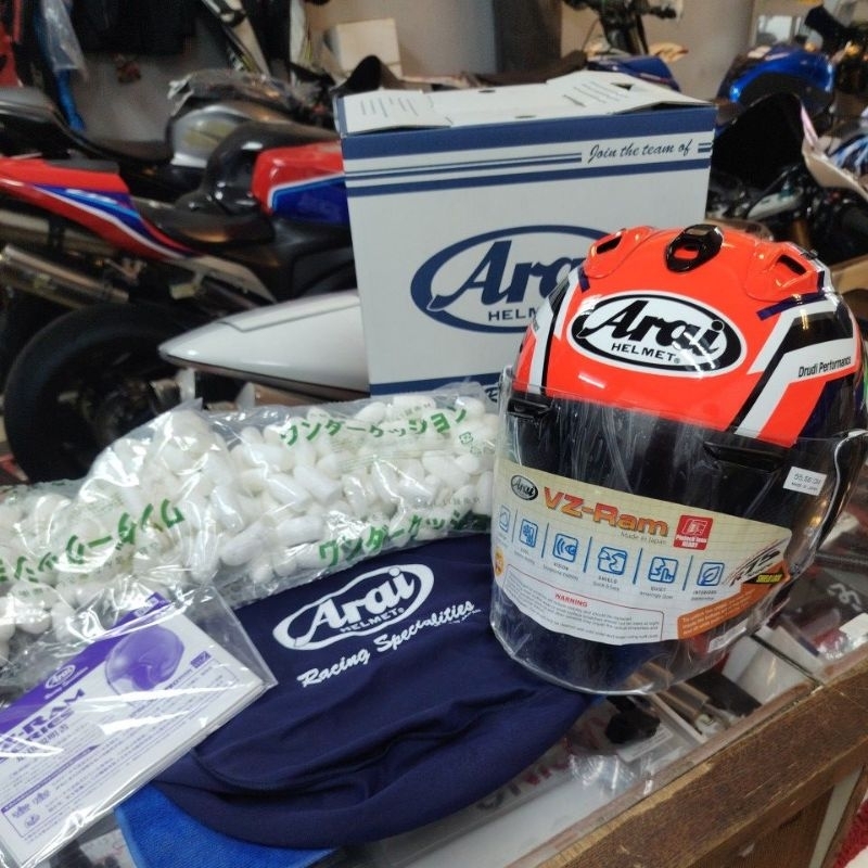 Arai VZ Ram Trico RSW open face helmet original Arai Japan | Shopee Malaysia
