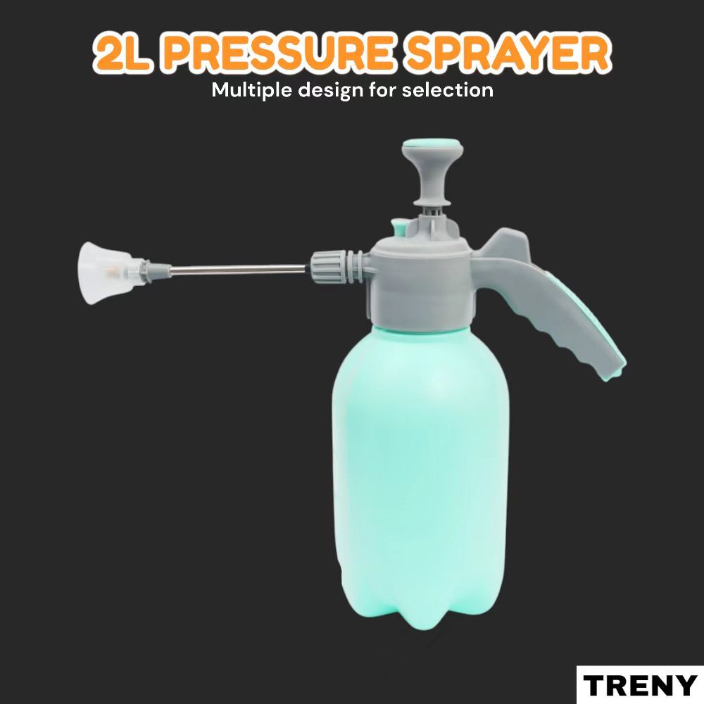 2L Multi-purpose Hand Pump Manual High Pressure Sprayer Garden Pam ...