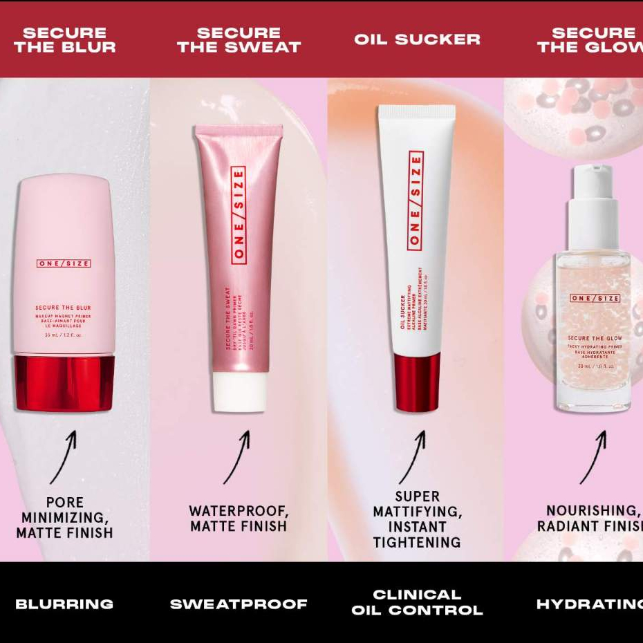 ONE SIZE By Patrick Starr Primers Lineup| The Blur | The Sweat | Oil ...