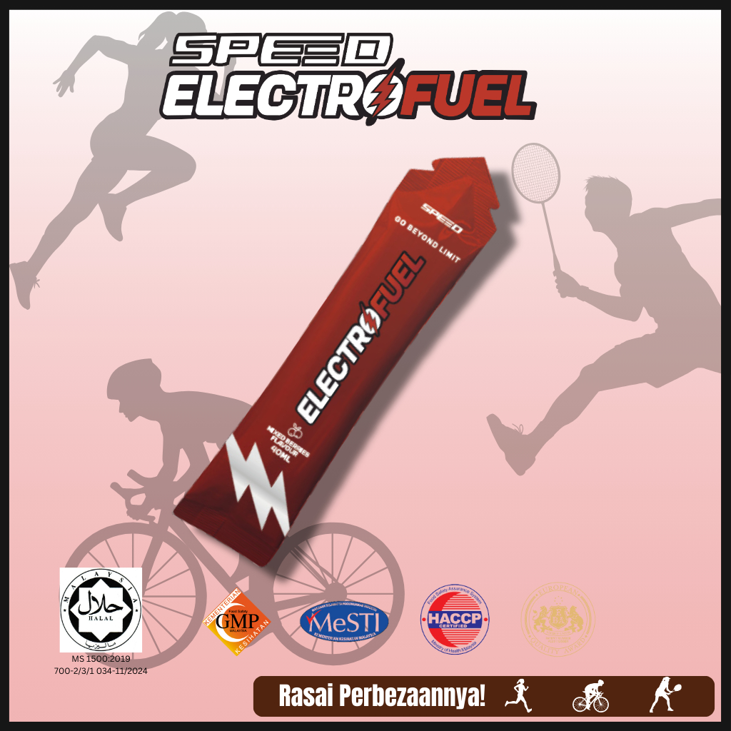 Energy Gel | SPEED ElectroFuel | HALAL | Running Marathon Cycling ...