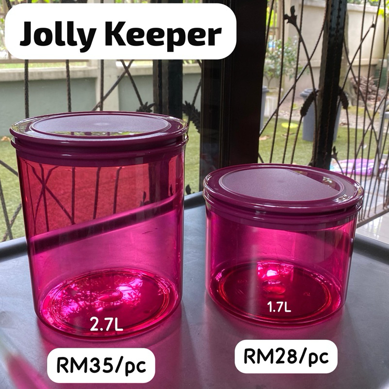 Jolly Keeper Eleganzia Tupperware Balang kuih Raya | Shopee Malaysia