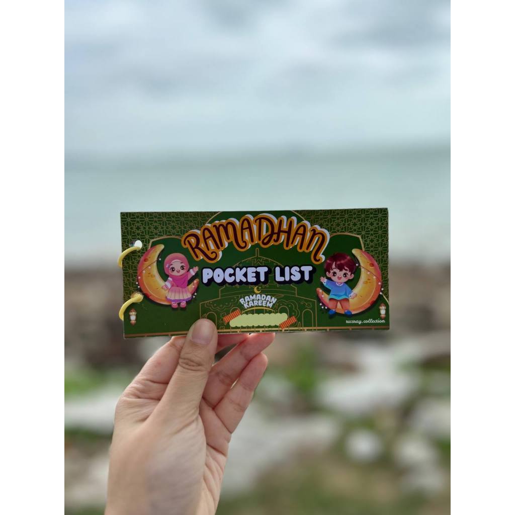 Ramadhan Pocket List Checklist Keychain Or Booklet Cute Senarai Semak ...