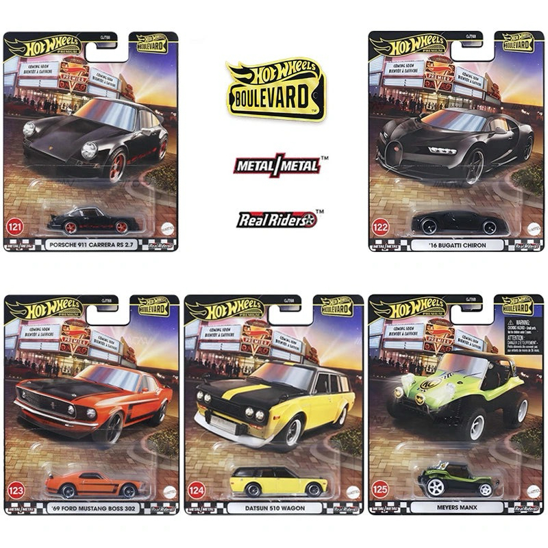 Hot wheels premium boulevard 2025 porshe 911 carrera bugatti chiron ...