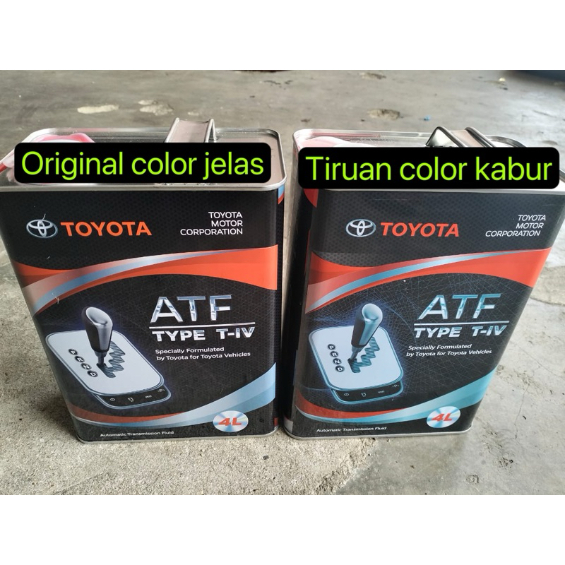 ORIGINAL TOYOTA GENUINE ATF TYPE T-IV AUTO GEAR BOX OIL TRANSMISSION ...