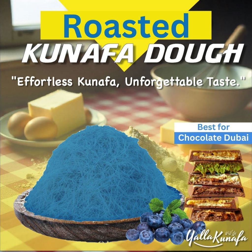Roasted Kunafa Dough / Pastry Kunafa / Kunafa Raw Blue Berry 500g - 1Kg ...