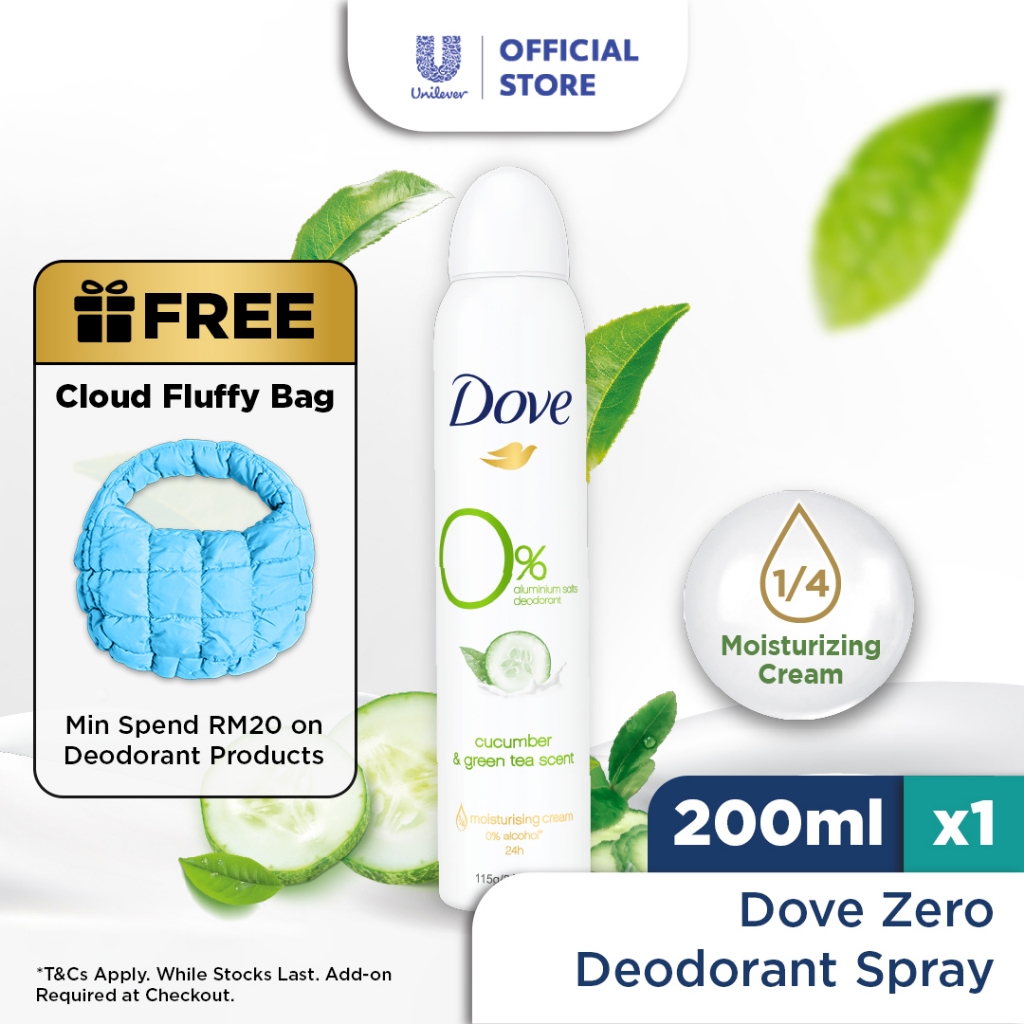 Dove Zero Women Spray Deodorant (200ml) | Shopee Malaysia