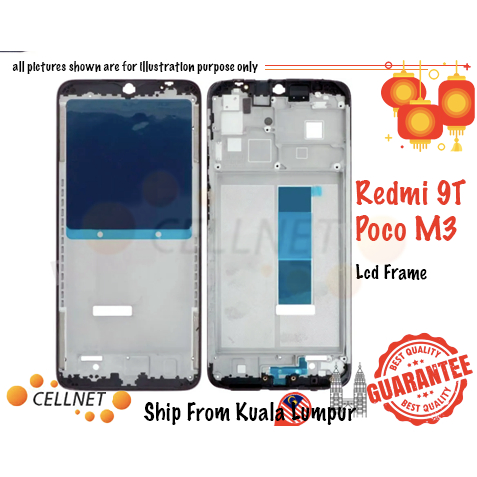 [Cellnet] r.mi Redmi 9t / Poco M3 Lcd Frame New Senang Pasang | Shopee ...