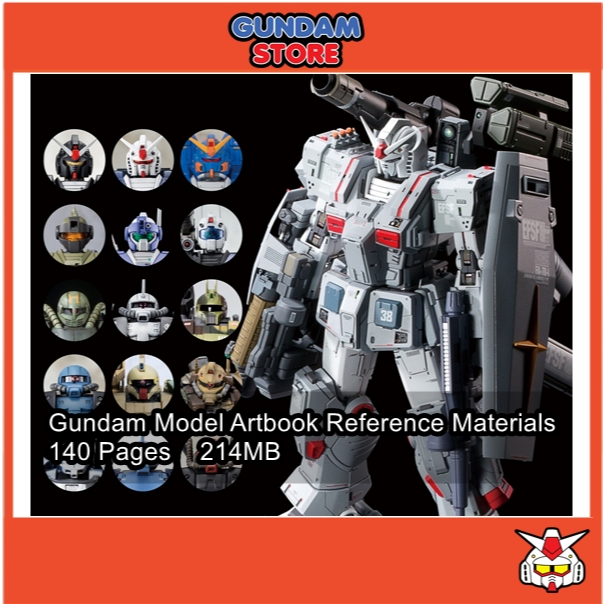 Gundam MSD Series Model Figure Artbook Painting Color Reference ...
