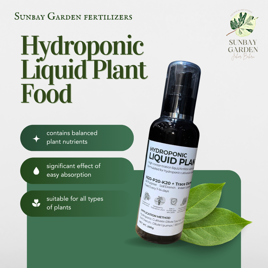 Hydroponic Liquid Plant Food 200ML | Shopee Malaysia