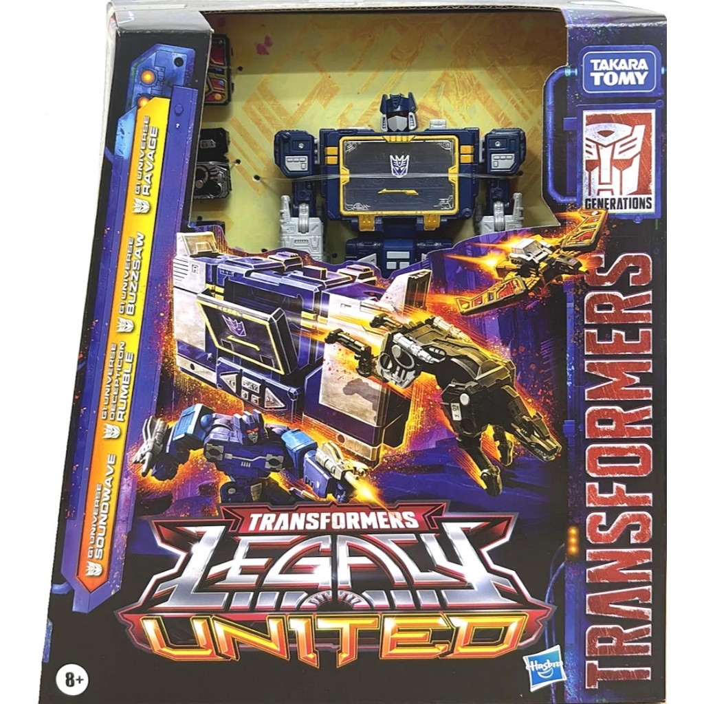 Hasbro Transformers Legacy United Leader Soundwave, Rumble, Buzzsaw ...