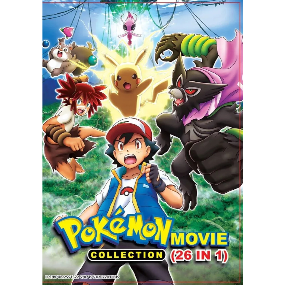 Pokemon Movie Collection 26 In 1 Complete Anime DVD [Fast Ship ...