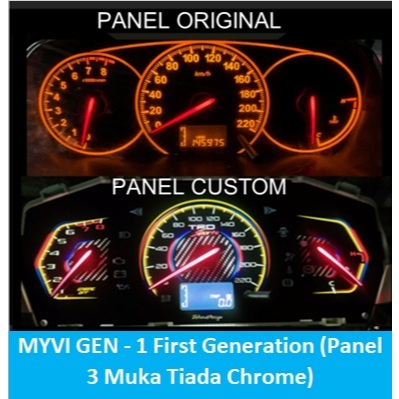 Papan Meter Custom Perodua MYVI GEN-1 First Generation (Panel 3 Muka ...