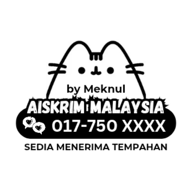Sticker Bajet Aiskrim Malaysia. | Shopee Malaysia