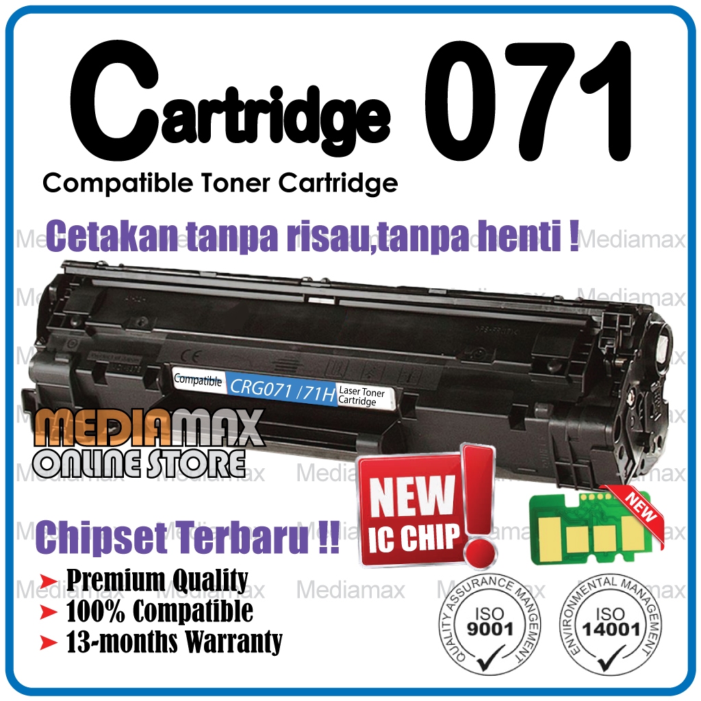 Compatible to CANon Cartridge 071 071H CRG071 CRG 071 LBP-121dn LBP ...