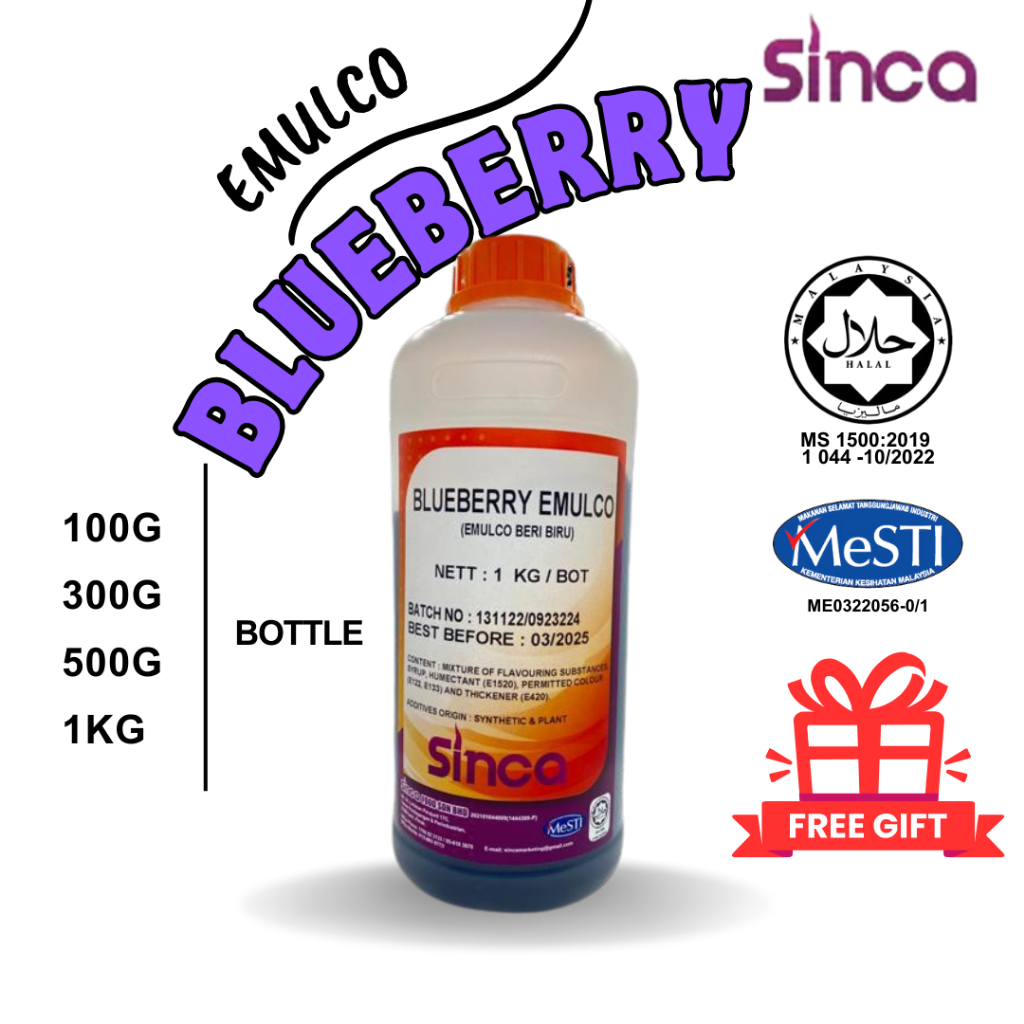 Beri Biru Emulco / Blueberry Emulco 500g / 1kg | Gred Makanan | Halal ...