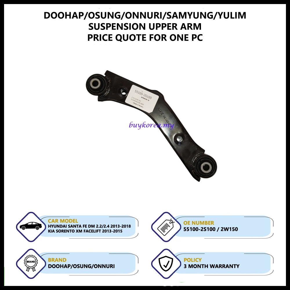 Hyundai Santa Fe DM 2.2 & 2.4 / Kia Sorento XM Facelift 2013-2015 Korea ...