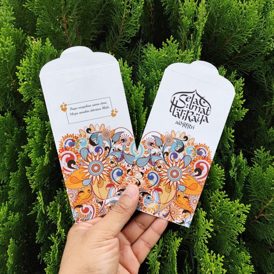 [ PAKET 7+1 PERCUMA ] Batik Songket Sampul Raya Cantik ANGPAO MONEY ...